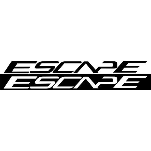 Jual stiker ESCAPE samping mobil stiker pintu sepasang - Putih - Kota ...