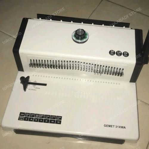 Jual Mesin jilid kawat Gemet 31XWA Lubang bulat / binding GEMET 31 XWA ...