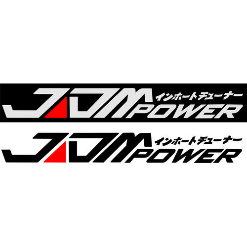 Jual stiker jdm power cutting stiker mobil 30cm - Putih - Kota Bekasi ...