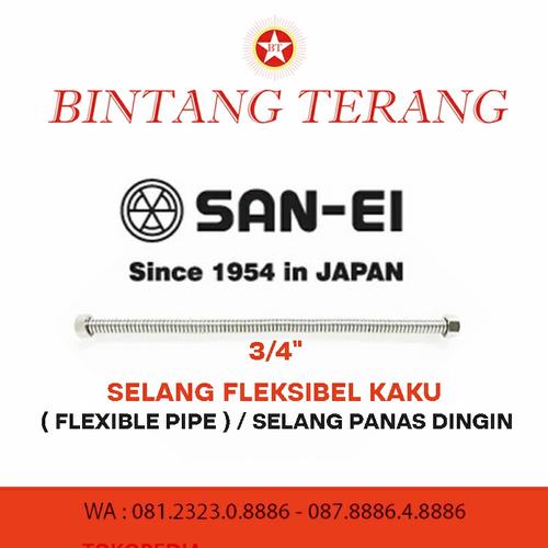 Jual San Ei Flexible Kaku 3/4" / Selang Fleksibel panas dingin T10 OD 3 ...