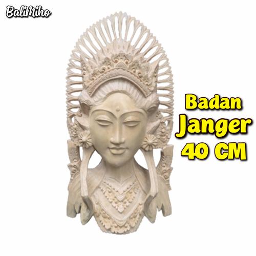 Jual Patung Kepala Janger Tinggi 40 cm/Patung Janger/Patung Penari Bali ...