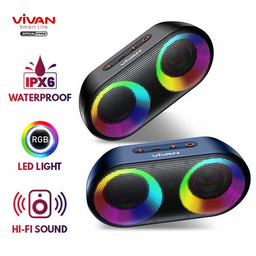 Jual Speaker Vivan VS16 Portable Mega Bass Waterproof RGB Light ...