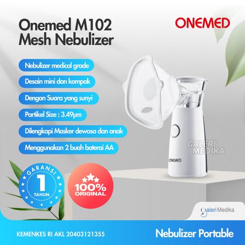 Jual Nebulizer Onemed M102 Portable Mesh Alat Uap Bantu Pernafasan ...