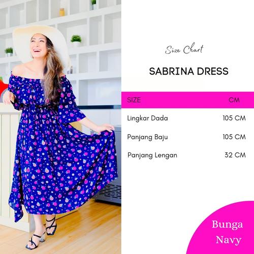 Jual Sabrina Dress DelPus by Della Puspita - bunga navi - Kab ...