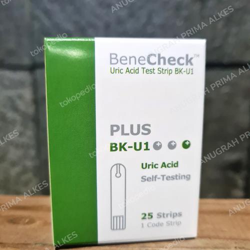 Jual Benecheck PLUS Uric Acid Test Strips - Test Strip Asam Urat isi 25 ...