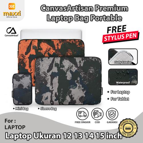 Jual Laptop Ukuran 12 13 14 15 inch Laptop Bag Case Casing Army Tas ...