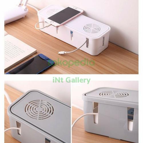 Jual [COD] Kotak kabel listrik USB Tempat Stop Kontak Cable Organizer ...