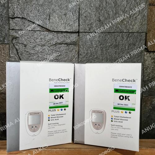 Jual Benecheck Plus 3 in 1 - Alat Cek Kadar Darah Gula Kolesterol Asam ...