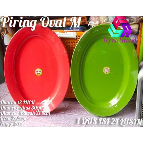 Jual Piring Oval Semi Melamin 12 INCH / Piring Saji Seafood Lele M ...