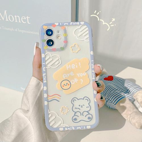 Jual Case iPhone 7 8 Plus X XS Max XR 11 12 Pro Max Motif Bear Cartoon ...
