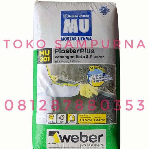 Jual Semen Plester MU 301 Plaster Mortar Utama Semen Pasir Plesteran ...