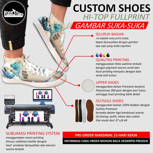 Jual SEPATU HI-TOP CUSTOM BISA PESAN GAMBAR DAN DESIGN SENDIRI ...