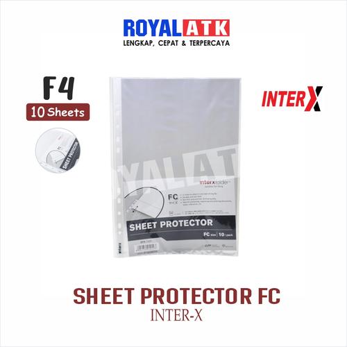 Jual Plastik PP Pocket F4 Sheet Protector InterX F4 10 Lembar Plastik ...