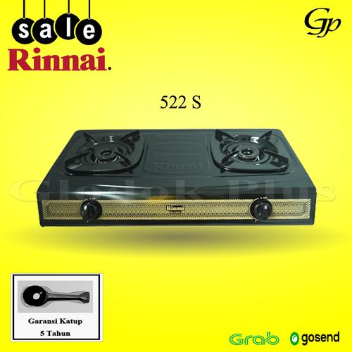 Jual Rinnai RI-522S Kompor Gas 2 Tungku Teflon ri 522 s rinai ri522s ...