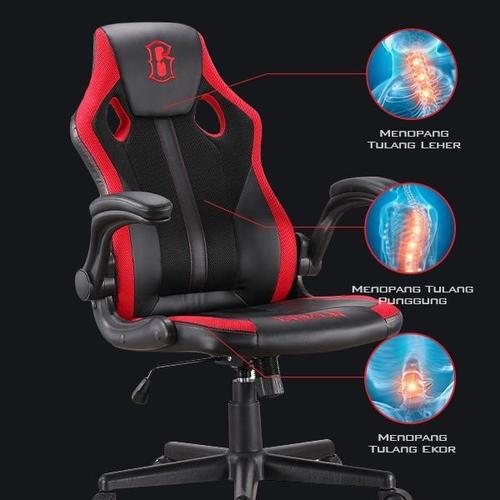 Jual Gamen Gaming Chair Thronus Black+Red kursi Gaming Gamen - Kota ...