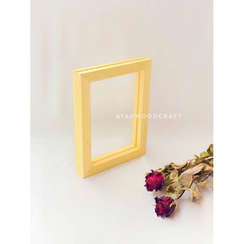 Jual Bingkai pigura Double glass ukuran 8R 20x25 kaca akrilik anti ...