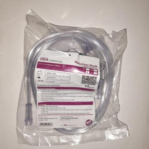 Jual MASKER NEBULIZER DEWASA | GEA | ADULT WITH CHAMBER AND TUBING ...
