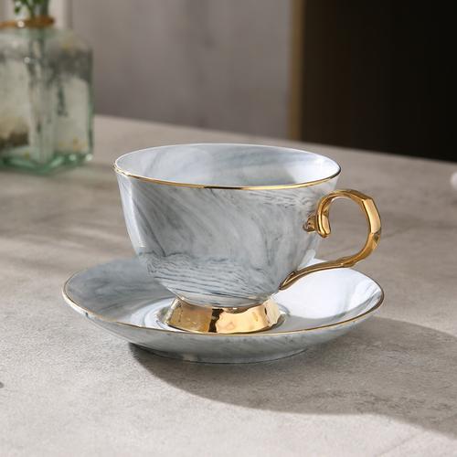 Jual Arles Marble Tea Cup / Gelas Cangkir Mug Teh Kopi Keramik Marble ...