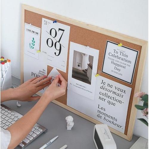 Jual Wood Wall Hanging Message Bulletin Board Frame Notice Note Memo ...