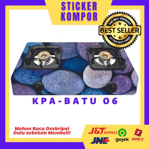 Jual Sticker Kompor 2Tungku Motif BATU/ KPA-BATU / Stiker Kompor / SBY ...