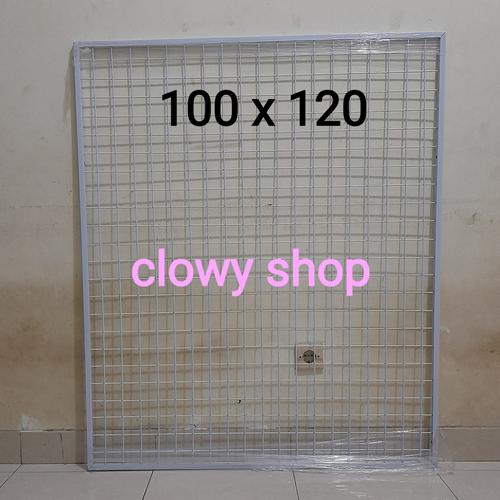 Jual jaring ram besi 100 x 120 bingkai / ram besi bingkai - Hitam ...
