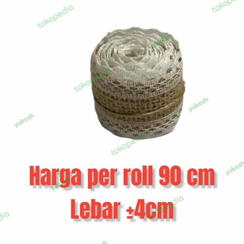 Jual Pita Renda Goni Putih 2 - Kota Depok - yukesh | Tokopedia