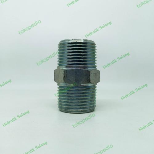Jual Double Naple Hydraulic Double Nepel Nipple Drat NPT - NPT MB 1" Inch - Kota Tangerang ...