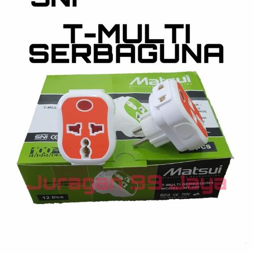 Jual Steker T-Multi Cabang 3 Matsui MT-505 T-One pro cabang 3 + Lampu ...
