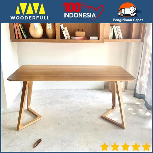Jual Meja Kerja Meja komputer meja kantor minimalis modern kayu jati ...