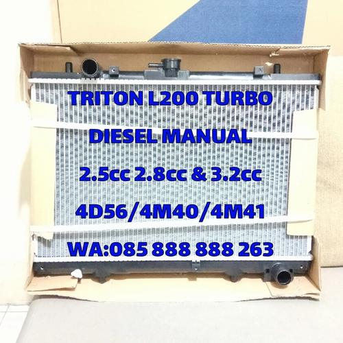 Jual Radiator Triton L200 4M41 MANUAL TURBO DIESEL 2.5cc 2.8cc ...