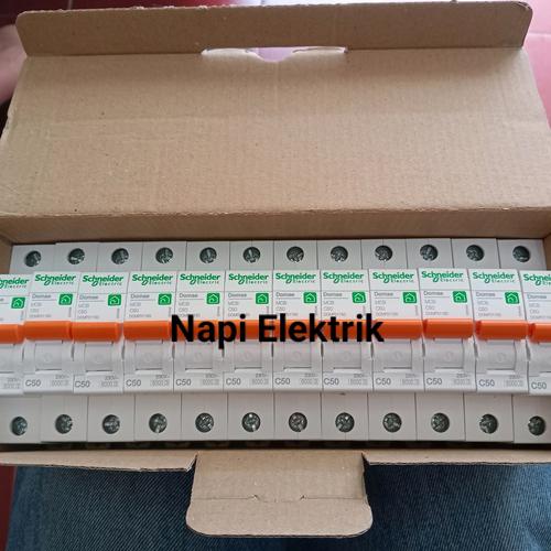Jual MCB SCHNEIDER DOMAE TIPE BARU (NEW) 1P 50A / 1 PHASE 50 AMPERE - Jakarta Pusat - Napi ...