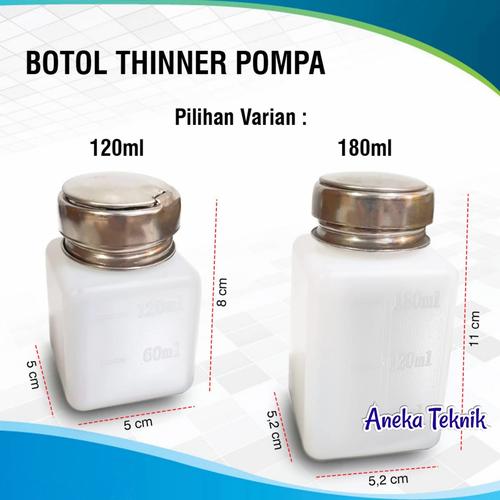 Jual Botol Tiner Pompa / Botol Thinner Pompa - 180 ml - Jakarta Barat ...