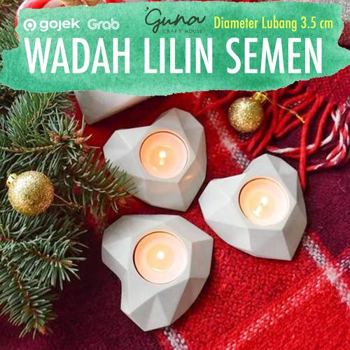 Jual Pot Semen Sukulen Bentuk Hati - Pot Kaktus Mini Love - Pot Tanaman - Putih, Tanpa Lilin ...