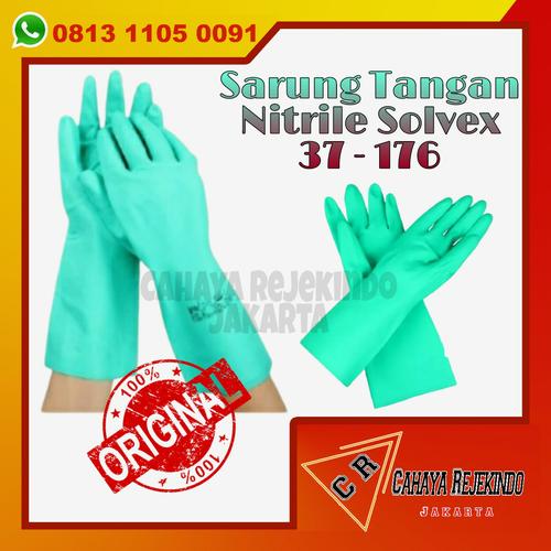 Jual Glove Chemical ANSEL Solvex 37 - 176 / Sarung Tangan Nitrile Solvex - 9 - Jakarta Barat ...