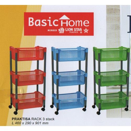 Jual Rak Serbaguna Rak Portable Susun-3 Lion Star Praktisa - Jakarta ...