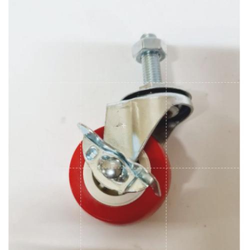 Jual Roda rak lemari caster pvc 2 inch srew putar+ rem( mur ) - Jakarta ...