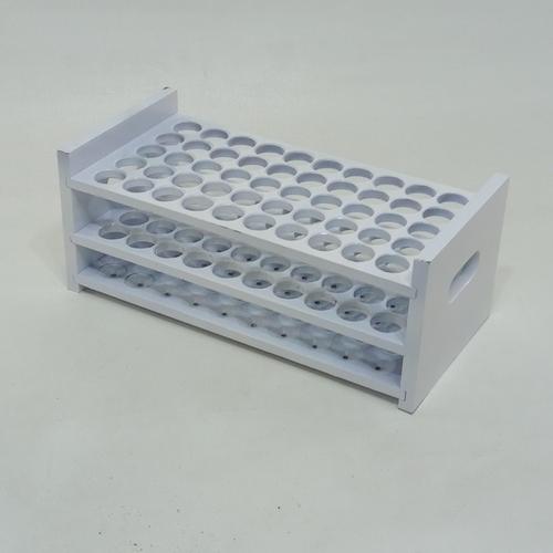Jual RAK TABUNG REAKSI Ø15mm 5x10 # 50 lubang Test Tube Rack PVC ...