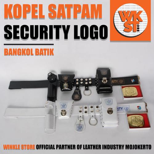 Jual KOPEL Sabuk SECURITY SATPAM LENGKAP 1 SET KEPALA BANGKOL BATIK ...