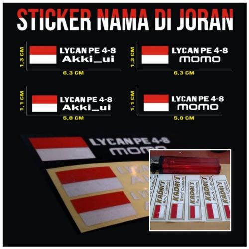 Jual Cutting Sticker Joran Nama Dan Merk Joran Gold Series - Kota ...