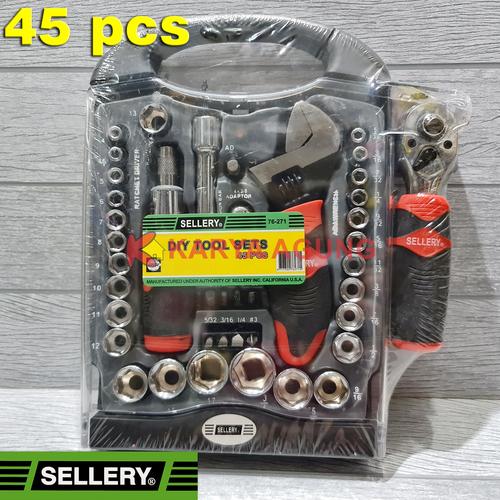 Jual DIY Tool Sets 45 pcs SELLERY / Alat Perkakas Mekanik Mini Kit ...