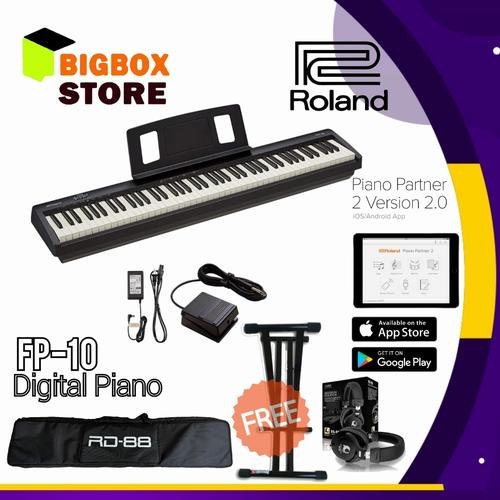 Promo Roland Digital Piano FP10 / FP 10 / FP-10 + Headphone, stand ...