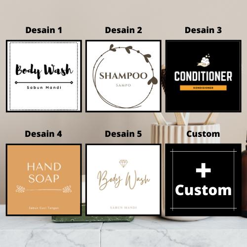 Jual CUSTOM STIKER LABEL BOTOL SABUN ANTI AIR / CUSTOM LABEL SABUN ...