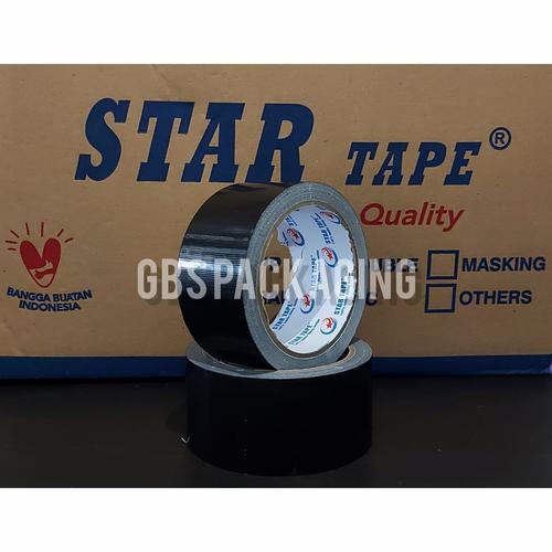 Jual Lakban Kain Hitam | Cloth Tape Hitam 2 inch | 48mm x 11 meter ...