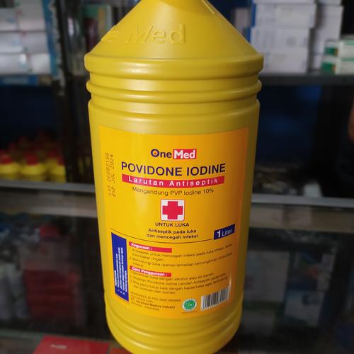 Jual Povidone Iodine 1 Liter / Obat Merah / Antiseptic Luka / Povidone ...