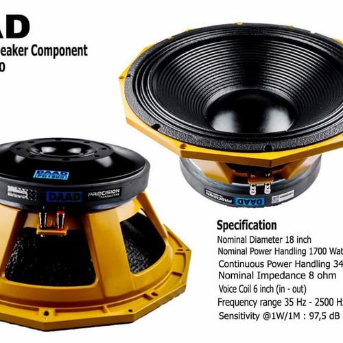 Jual SPEAKER SUBWOOFER 18 INCH DAAD PD1860 ORIGINAL - Jakarta Selatan ...