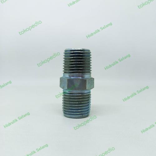 Jual Double Naple Hydraulic Double Nepel Nipple Drat NPT - NPT MB 1/2" Inch - Kota Tangerang ...
