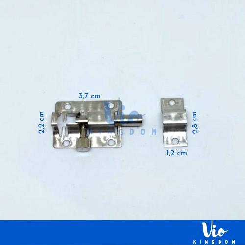 Jual Grendel Pintu 1,5" Inch Stainless / Kunci Pengaman Jendela Selot ...