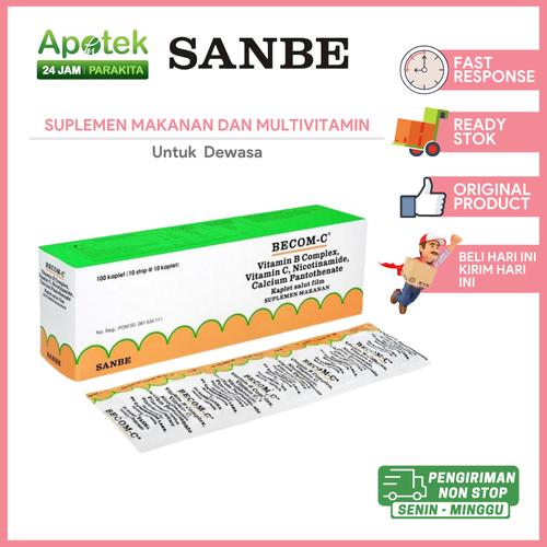 Jual Becom C Suplemen Makanan dan Multivitamin Untuk Imunitas dan ...