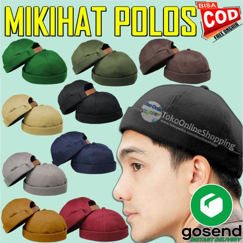 Jual Miki Hat Polos Mikihat Polos Brimless Cap Polos Kopiah Beanie ...