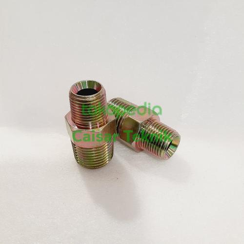 Jual Double Nepel Hydraulic 1/2" × 3/8" Inch NPT×NPT Besi - Jakarta ...
